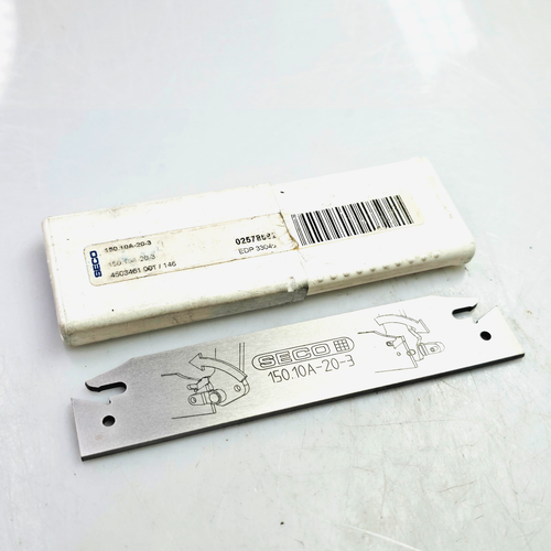 SECO 150.10A-20-3 Indexable Cut-Off Parting Grooving Blade Insert ...