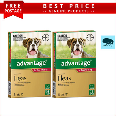 ADVANTAGE RED Pack for Dogs 10 to 25 Kg 12 Doses Flea Treatment | eBay ...