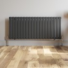 Anthracite Designer Radiator Horizontal Flat Panel Single Panel Rad ...