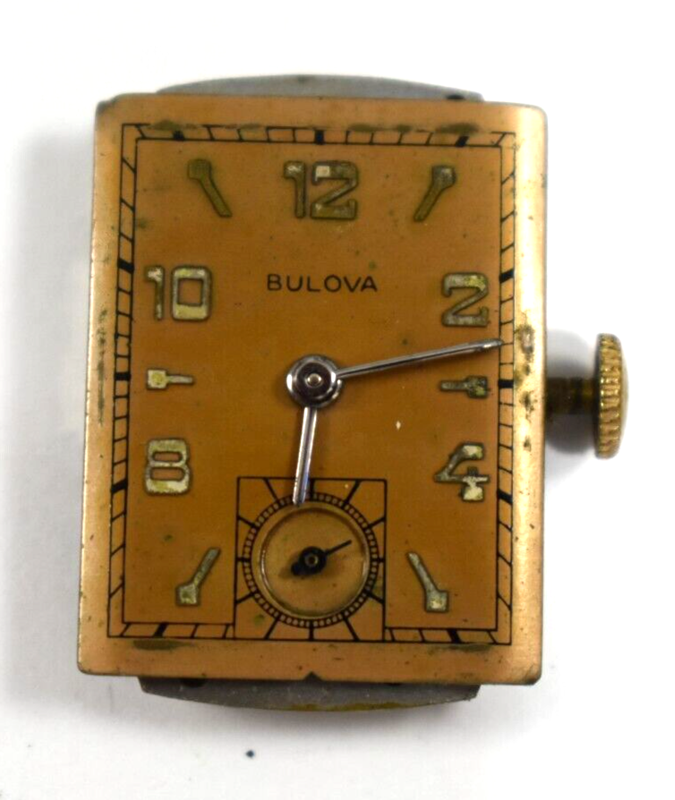 Vintage Bulova Hand Wind Mechanic 21J 7AK Wrist Watch Movement lot.a3 ...
