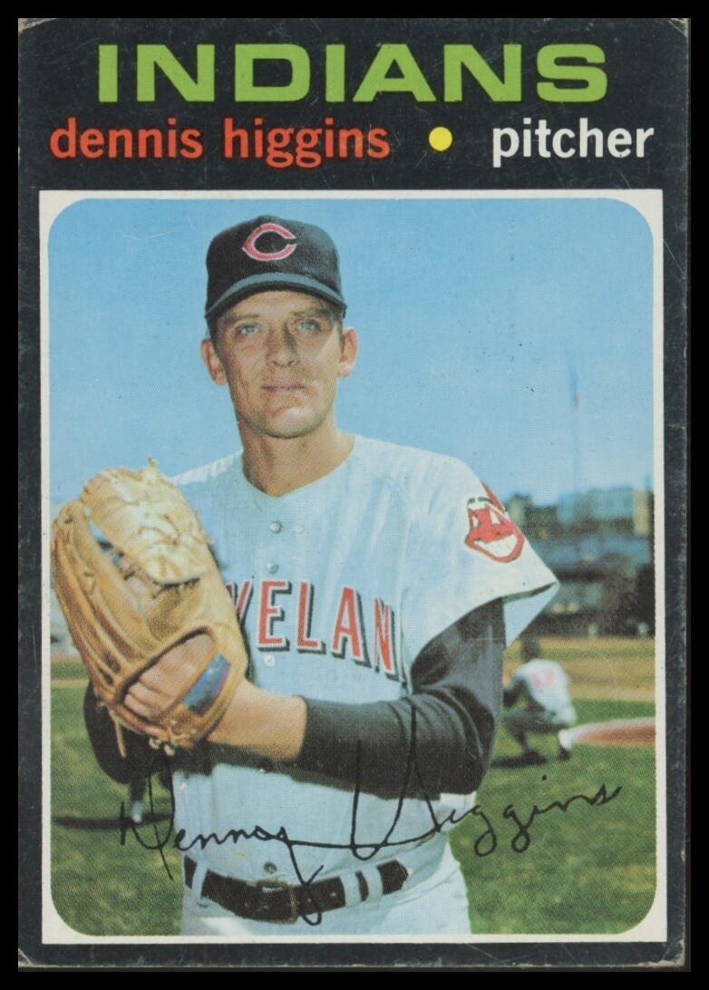 1971 Topps #479 Dennis Higgins Cleveland Indians | eBay