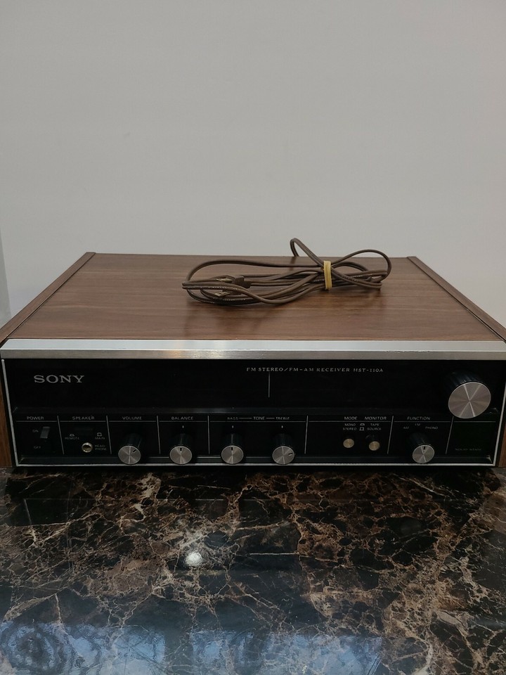 Vintage Sony HST-110 FM Stereo / FM-AM Receiver | eBay