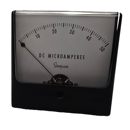 Simpson 1227 DC Microamperes Amps Wideview Microamps. New Old Stock ...