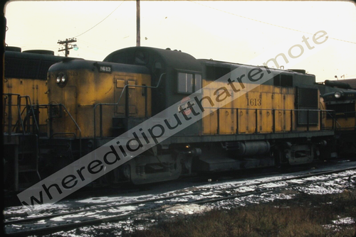 Original Slide Chicago & Northwestern CNW 1613 Alco RS3M 12-1-72 ...