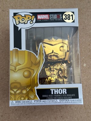 FUNKO POP! - Thor Gold Chrome - 381 - Marvel | eBay