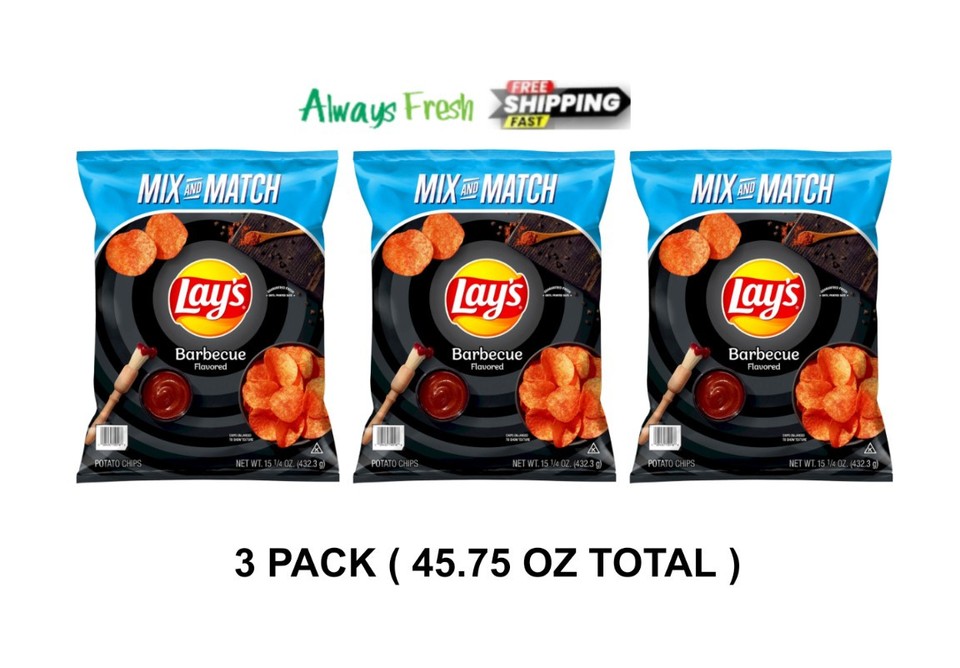 Lay's Barbecue Potato Chips, 15.25 oz Each | eBay