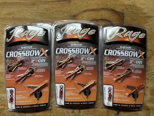 4 packs Rage CrossbowX Extreme mechanical crossbow Broadheads 100 Grain ...
