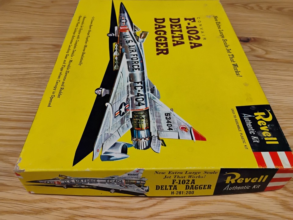 Vintage Revell Convair F-102A Delta Dagger Model Kit – Authentic Kit ...