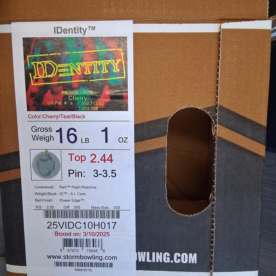 Storm Identity Limited Edition 16 LB. 1ST QUALITY NEW UNDRILLED IN BOX ...