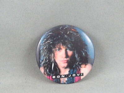 Vintage Band Pin - Young Jon Bon Jovi - Celluloid Pin | eBay