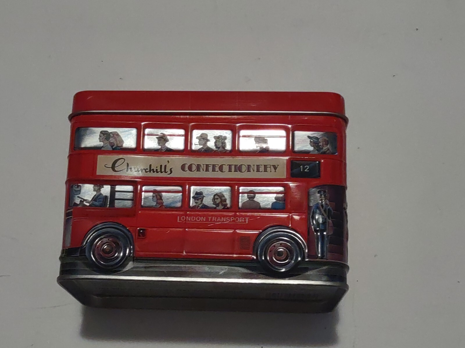 Vintage Churchill's Double Decker London Transport Advertising Tin Bus ...