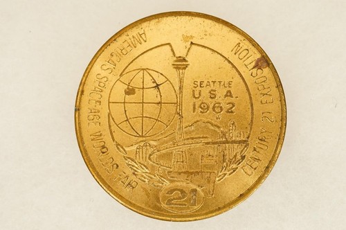 Worlds Fair 1962 Seattle WA Space Age Century 21 Expo One Dollar Token ...