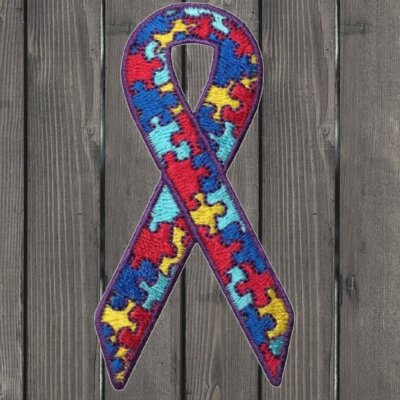 Autism Awareness Ribbon Embroidered Patch — Iron On | eBay
