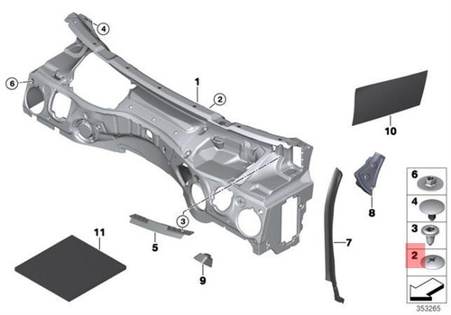 Genuine BMW E31 E32 E34 E46 E60 E60N Push-Buttons Grey 25pcs OEM ...
