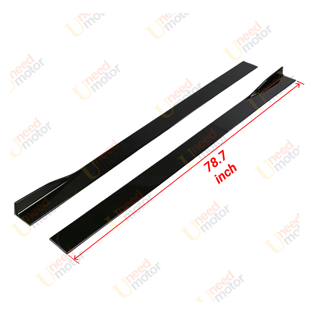 For Ford Fusion Focus Fiesta 78.7" Rocker Panel Gloss Black Side Skirt ...