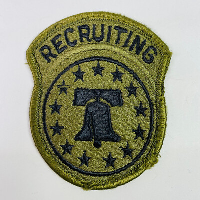 Recruiting US Army Military Patch E5A | eBay