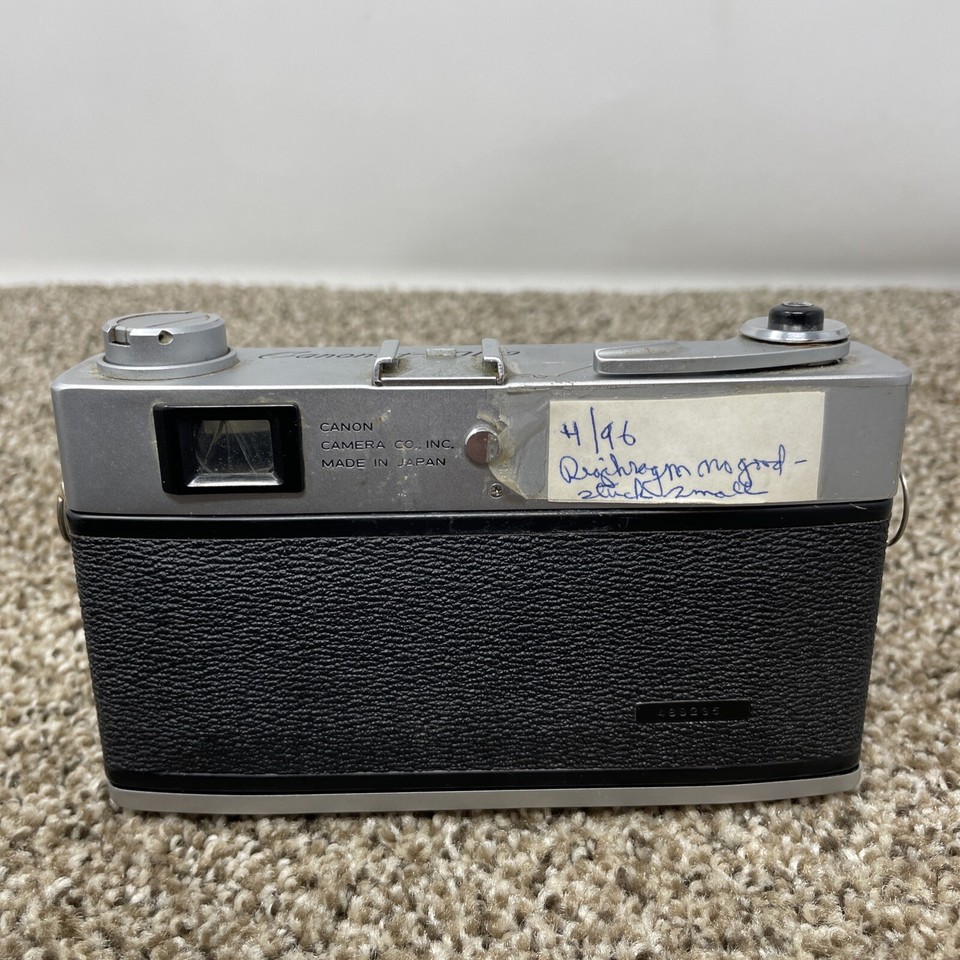 Canon Canonet QL19 Vintage 35mm Film Camera w/ 45mm f/1.9 Lens ...