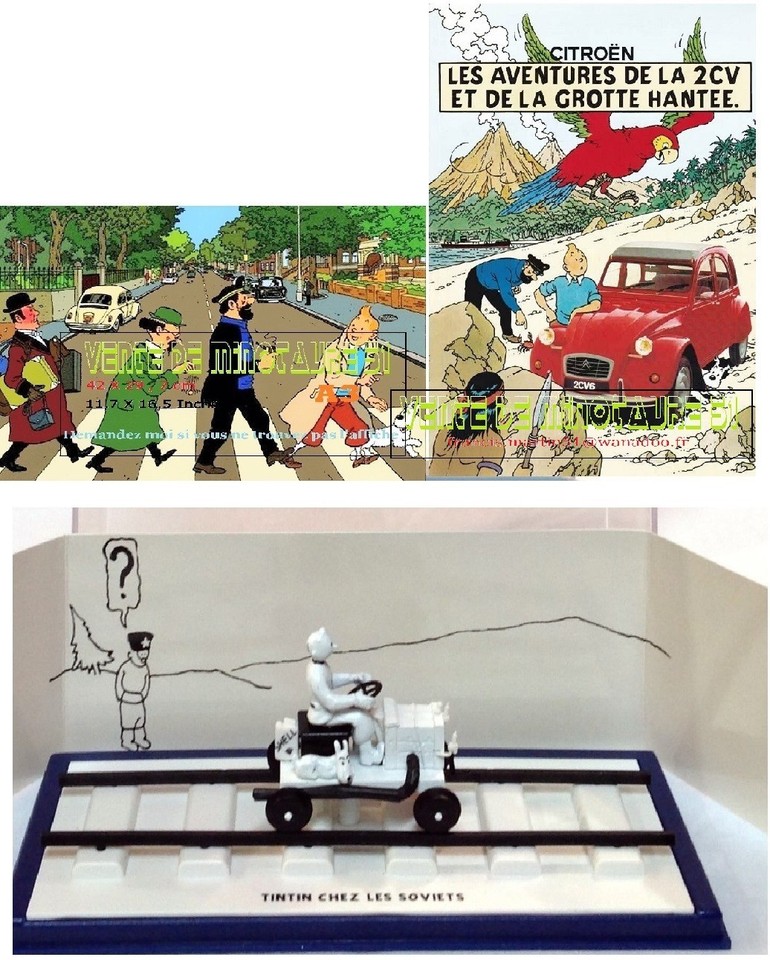 Tintin voiture Atlas No 66-Studebaker - Au pays de l'or + Kdo 1 affiche ...