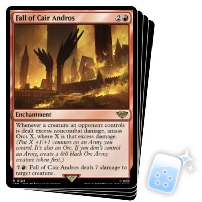 FALL OF CAIR ANDROS X4 The Lord Of The Rings Magic MTG MINT CARD | eBay