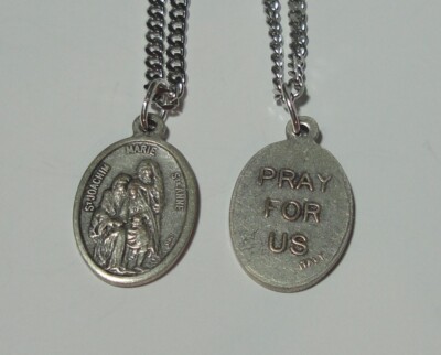 St Joachim, St Ann & Daughter Mary Holy Medal on Chain Patrons of ...