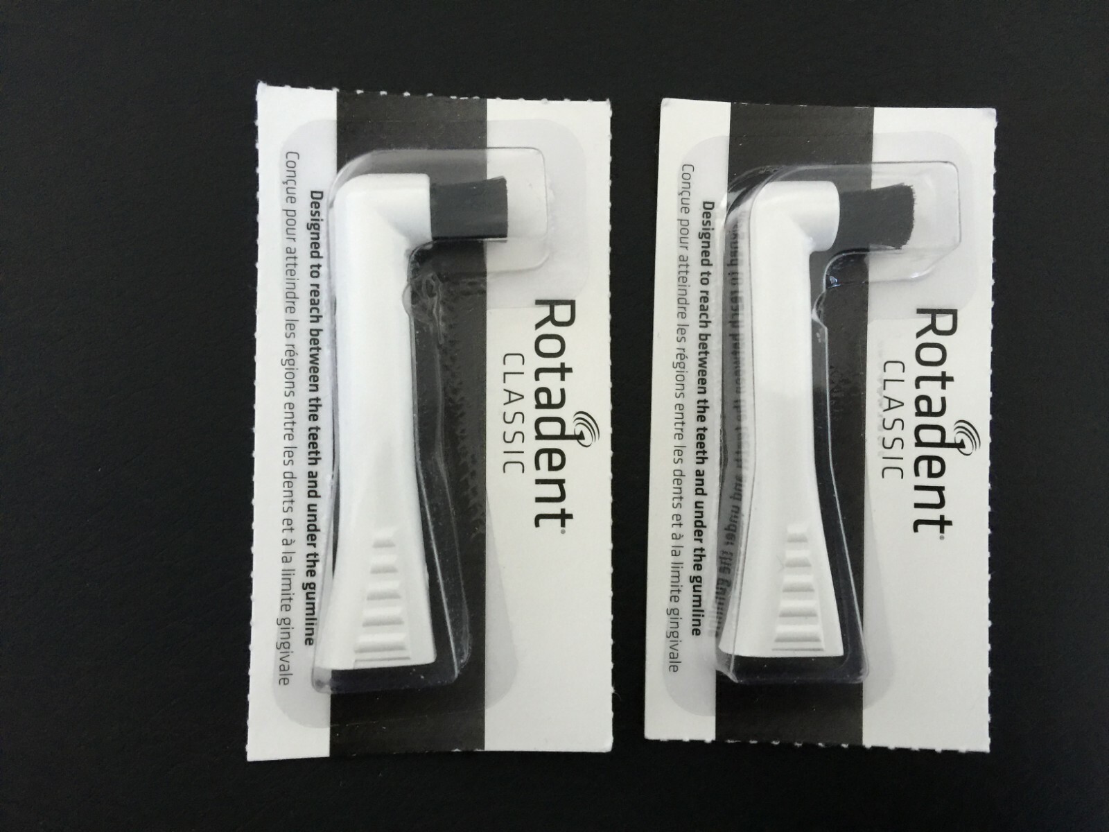 2 ROTADENT CLASSIC - LEGACY BRUSH HEAD FLAT HOLLOW ROTA DENT - USA ...