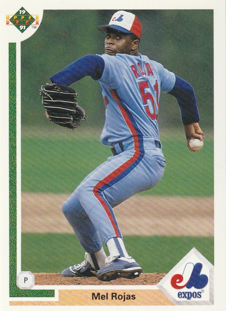 FREE SHIPPING-MINT-1991 Upper Deck Mel Rojas #357-PLUS EXPOS BONUS ...