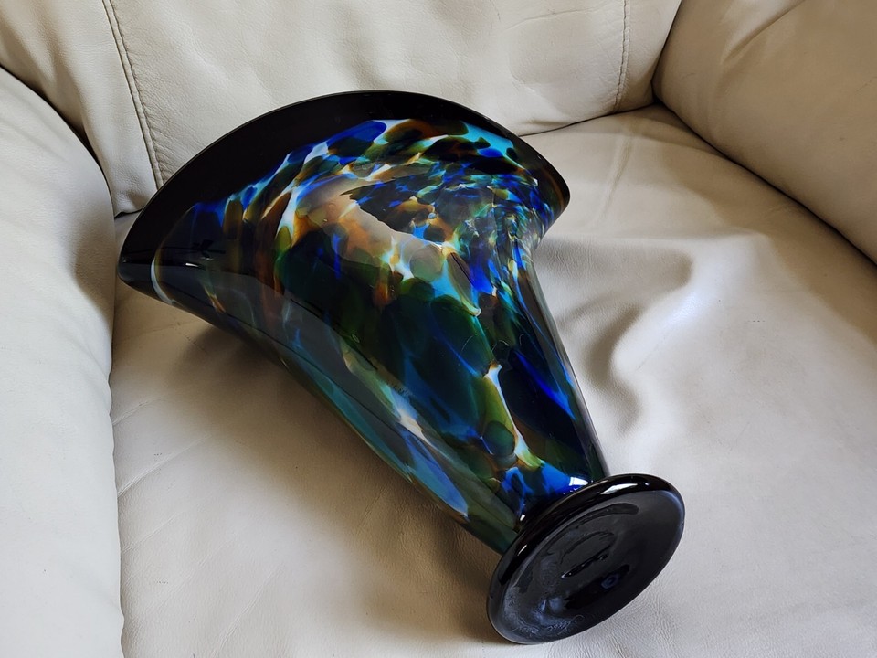 Rick STRINI Handblown Art Glass Vase 2014, Collectible Item. | eBay