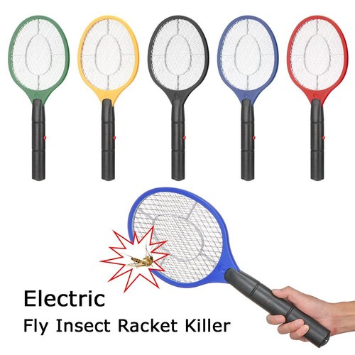 5 Colors Electric Fly Insect Racket Plastic Zapper Killer Pest Control ...