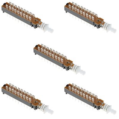 5 x 6PDT Changeover Push Button Latching PCB Switch | eBay UK