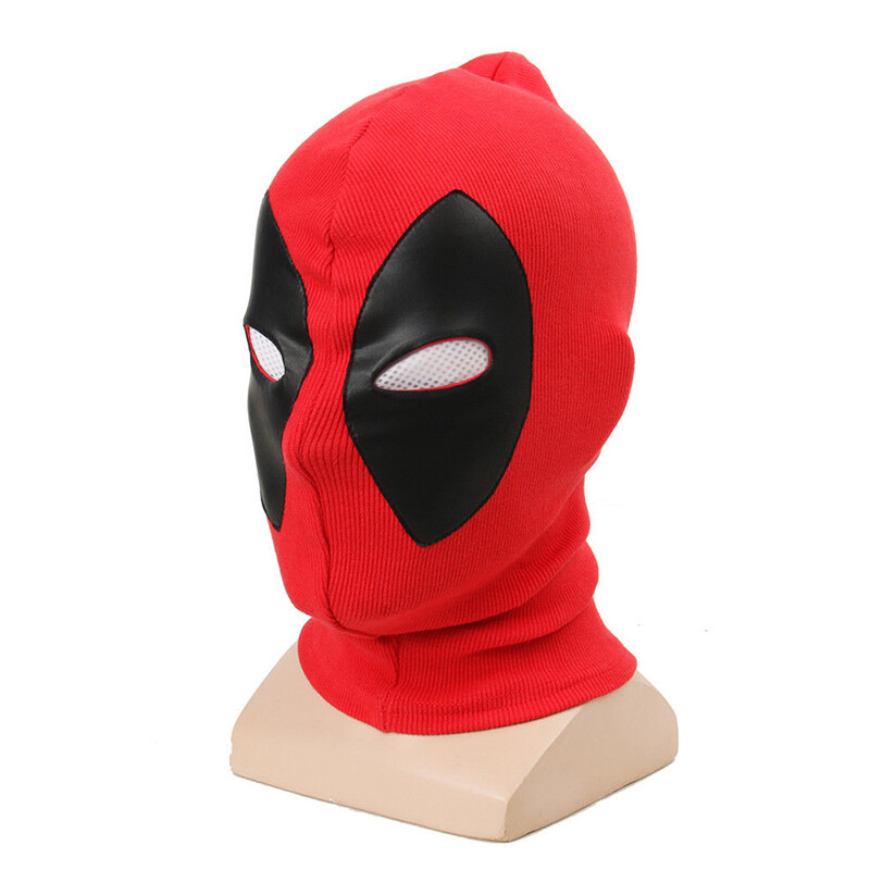Deadpool Face Mask Cosplay Cloth Head Cover Halloween Party Costume ...
