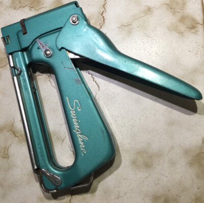 Vintage Swingline 101 Handheld Green Manual Stapler Gun USA Heavy Duty ...