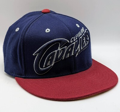 Cleveland Cavaliers NBA Adidas Logo Navy Blue Fitted Hat Cap L/XL ...