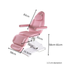 BeautyAce Aglaia Electric Spa Facial Bed Beauty Pink Lash Chairs ...