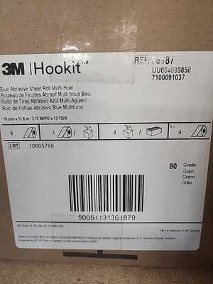3M 36187 321U Series Multi-Hole 80 Grit 2-3/4 in. x 13 yd Abrasive ...