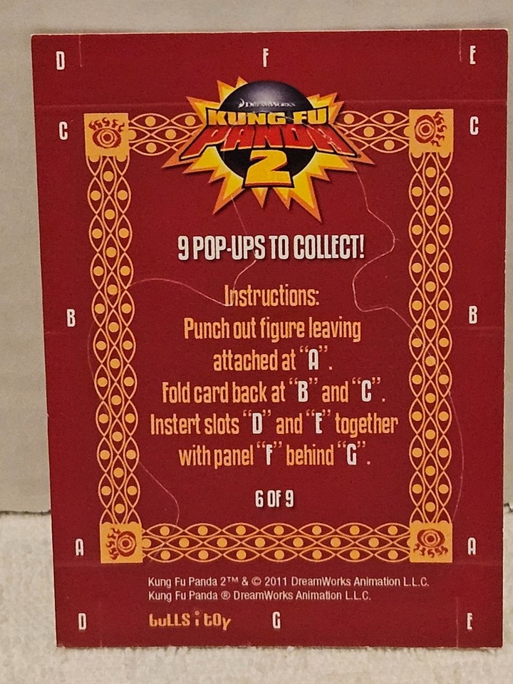 2011 Kung Fu Panda 2 Trading Cards You Pick - Complete your collection ...
