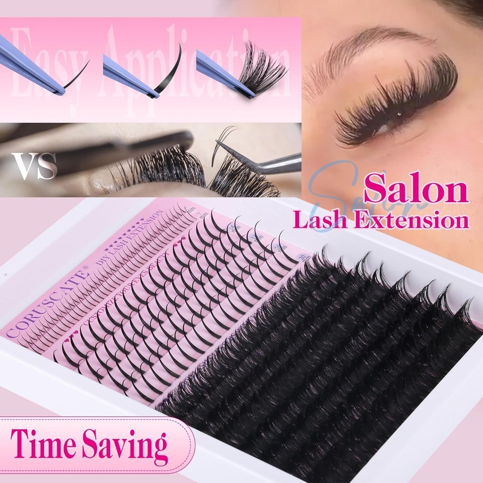 100D Lash Clusters w/ Bottom Lashes, 5-20mm DIY | eBay