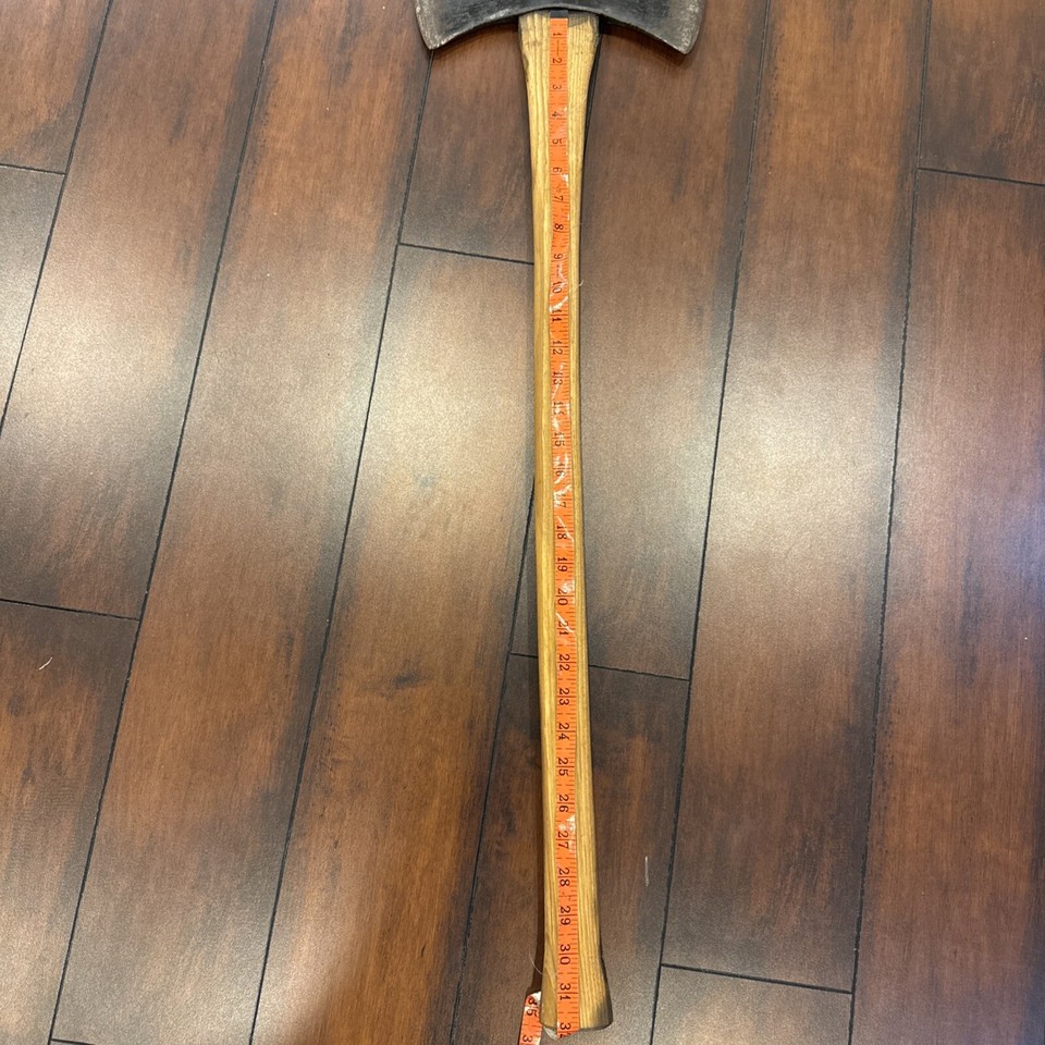 Vtg True Temper Flint Edge Double Bit Axe Fire Service Kelly Works ...