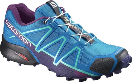 Salomon Speedcross 4 Trail Running Shoes Men's Toggle Lace Lock Blue US ...
