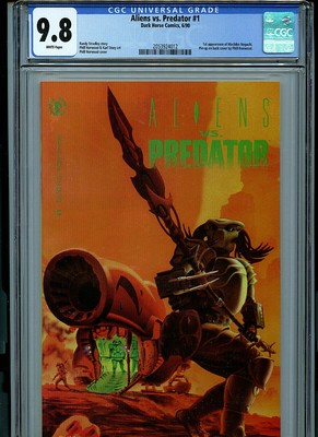 Aliens vs Predator #1 CGC 9.8 NM/MT Dark Horse 1990 Comic Amricons K25 ...