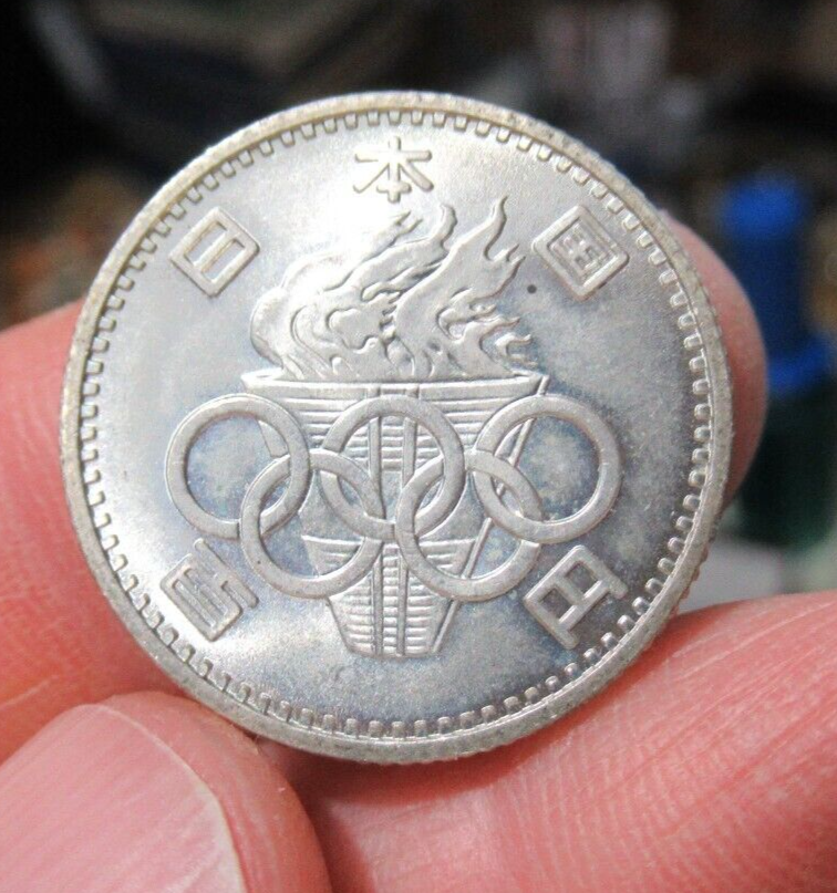 1964 JAPAN 100 YEN SILVER UNC. COIN, TOKYO SUMMER OLYMPICS | eBay Australia