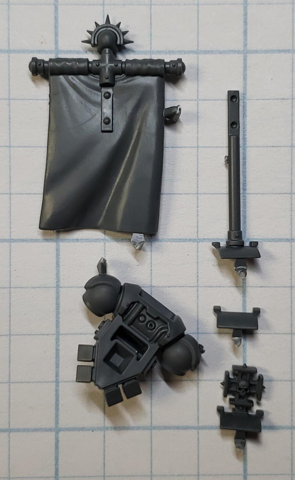 Warhammer 40k Space Marines Bits Sternguard Veterans Banner & Icons ...
