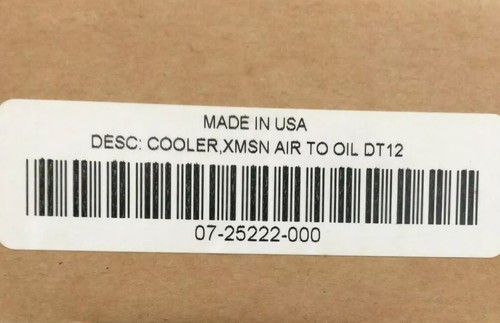 Freightliner CASCADIA OEM 07-25222-000 Transmission Cooler Xmsn,Air To ...