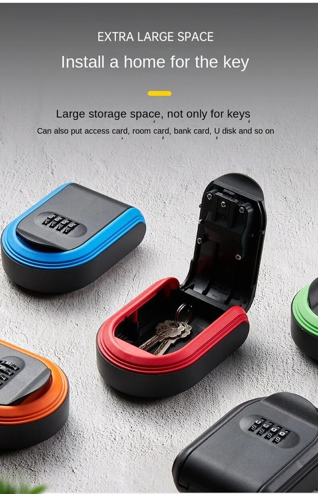 Password Lock Key Storage Password Box, Fully Plastic Password Key Box ...