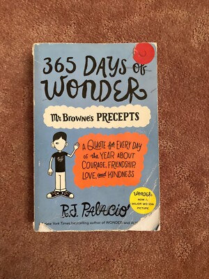 365 Days of Wonder: Mr. Browne’s Precepts by RJ Palacio 9780399559181| eBay