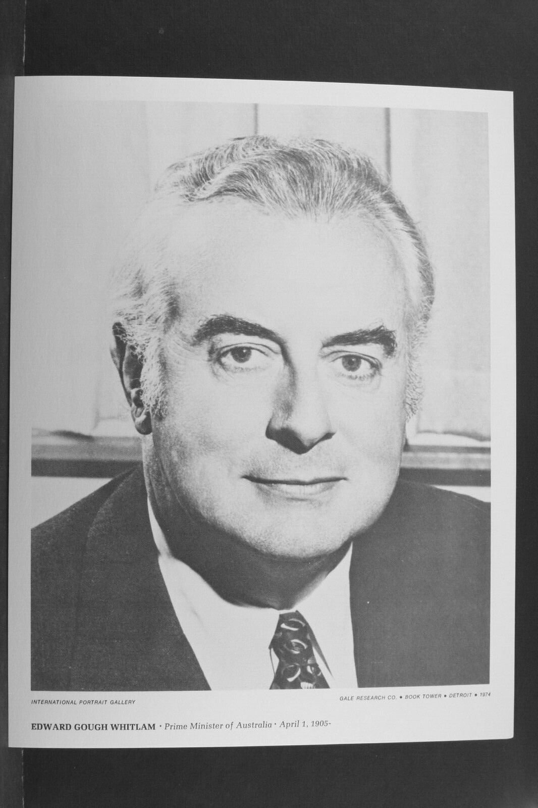 Edward Gough Whitlam - Print by International Portrait Gallery ...