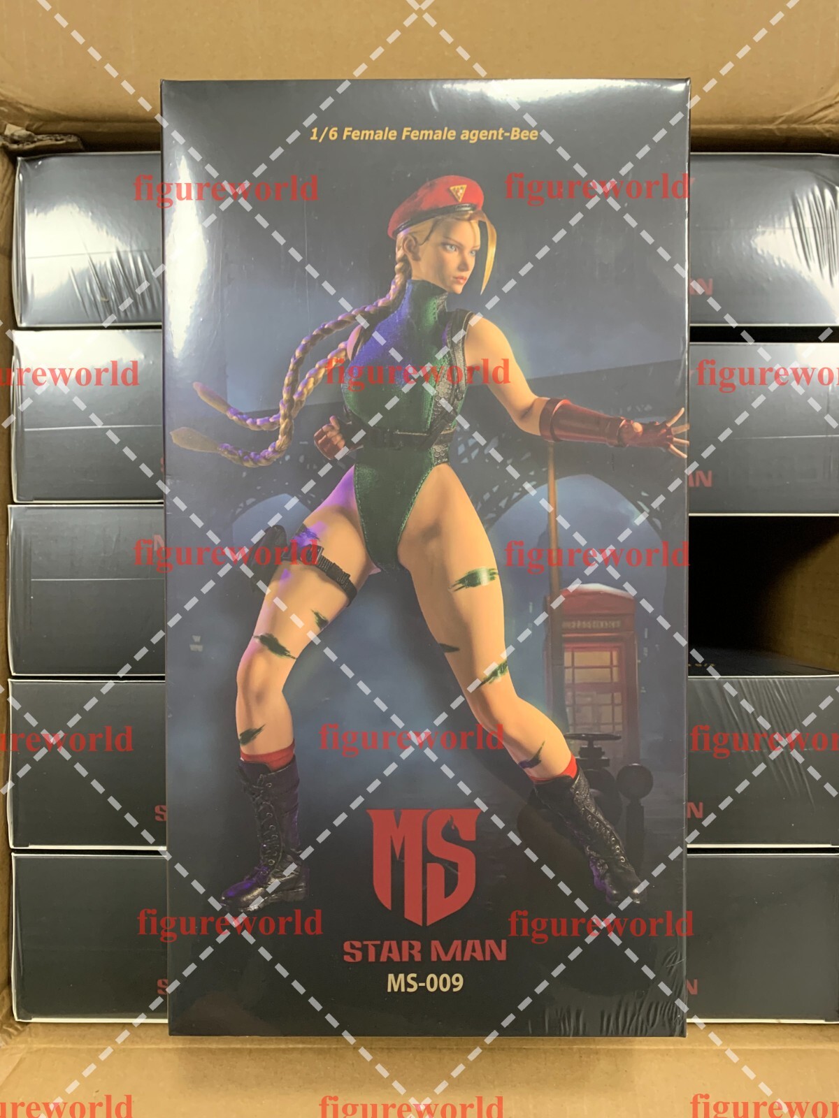 STARMAN MS-009 1/6 Street Girl Female Fighter Cammy Action Figure Model ...