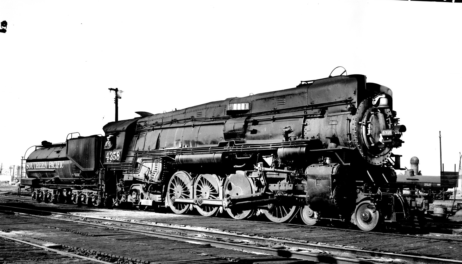 Southern Pacific (SP) Steam #4358 Black & White Print | eBay