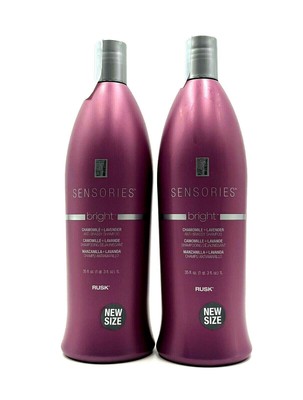 RUSK Sensories Bright Chamomile+Lavender Anti-Brassy Shampoo 35 oz-2 ...