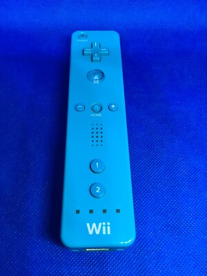 OEM Official Genuine Nintendo Wii RVL-003 Blue Controller W/ NO STRAP ...