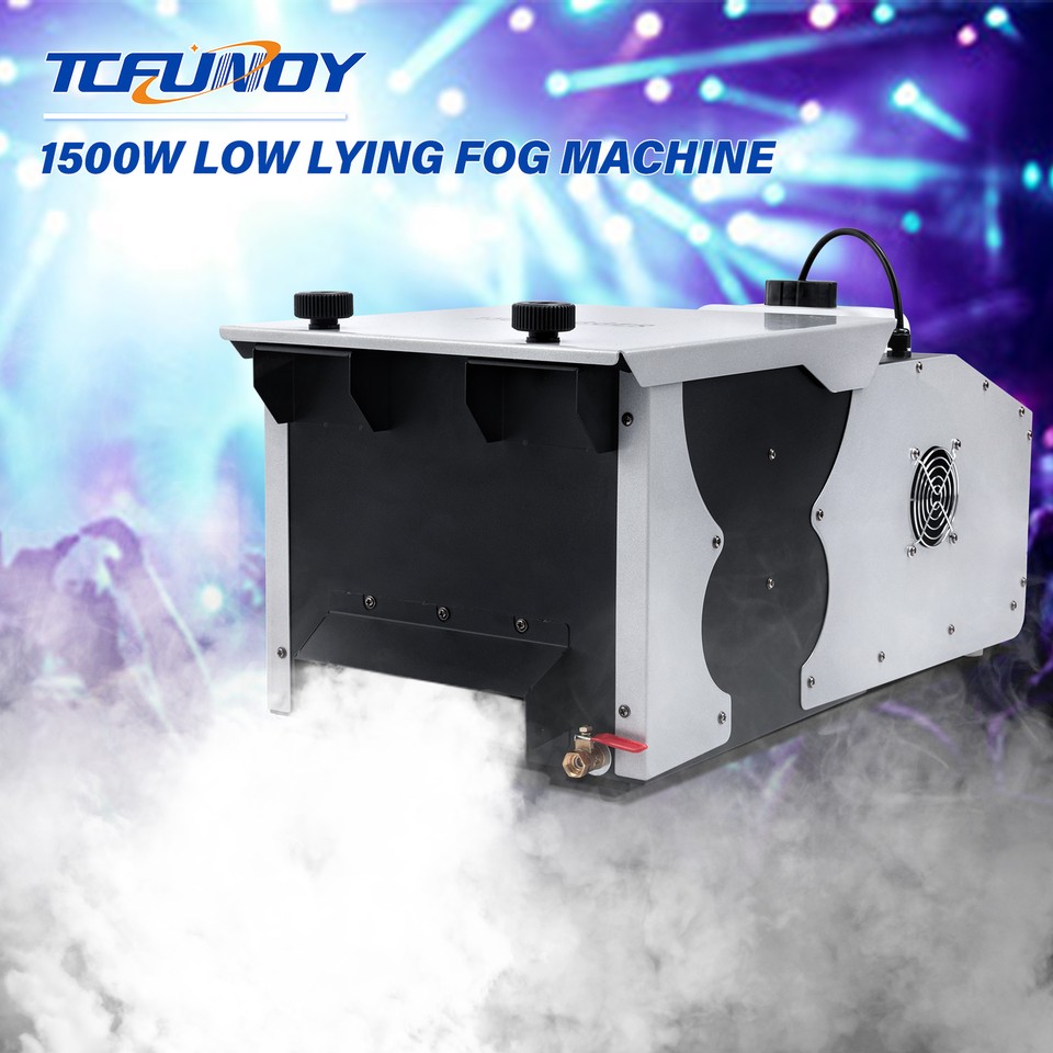 1500W Low Lying Smoke Fog Machine Stage DJ Fogger Dry Ice Ground Fog ...